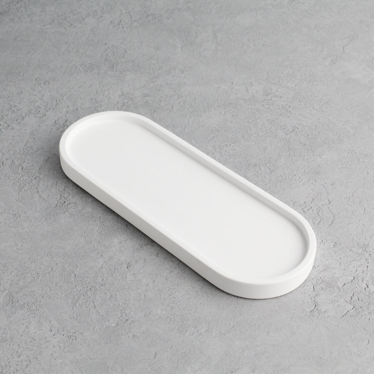 White Concrete Stone Triple Tray – Namie Home