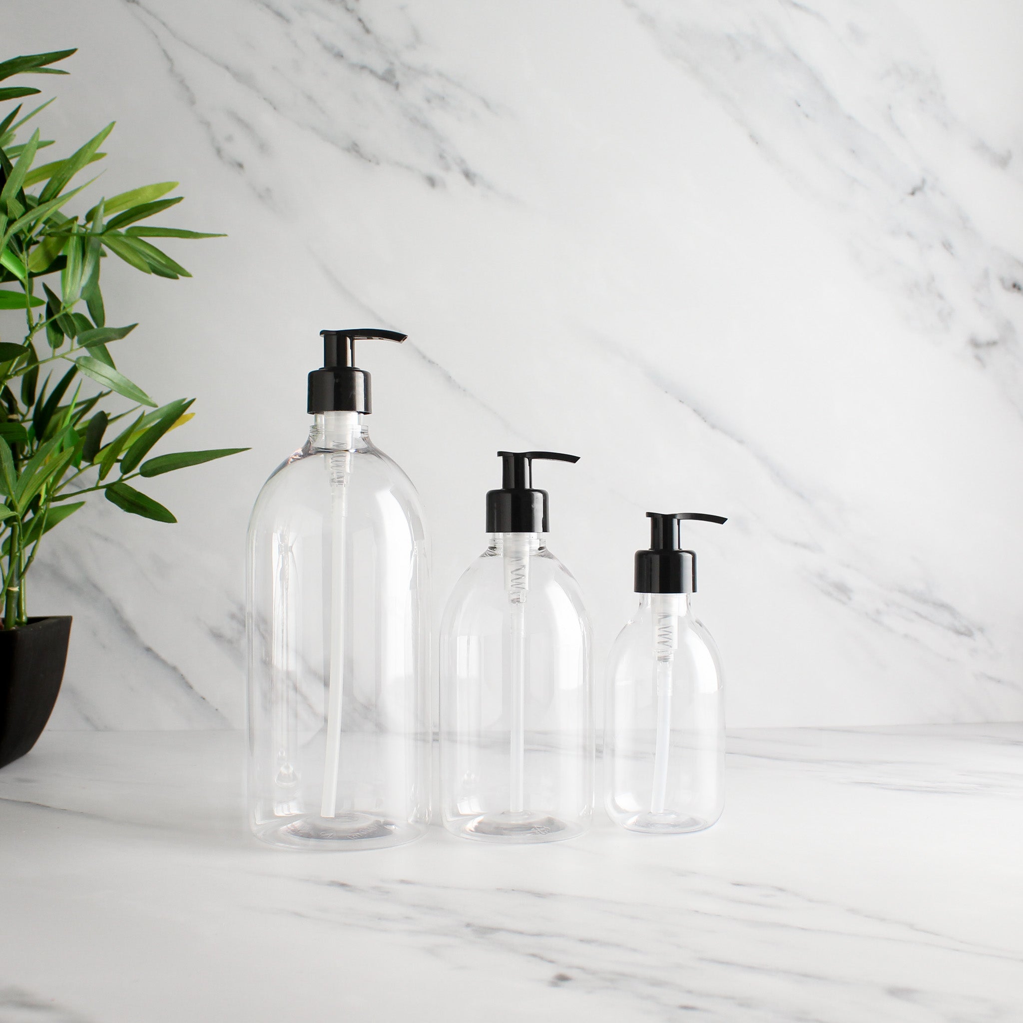 Clear Plastic Soap Dispenser Bathroom Bottles | Free Shipping | Namie ...