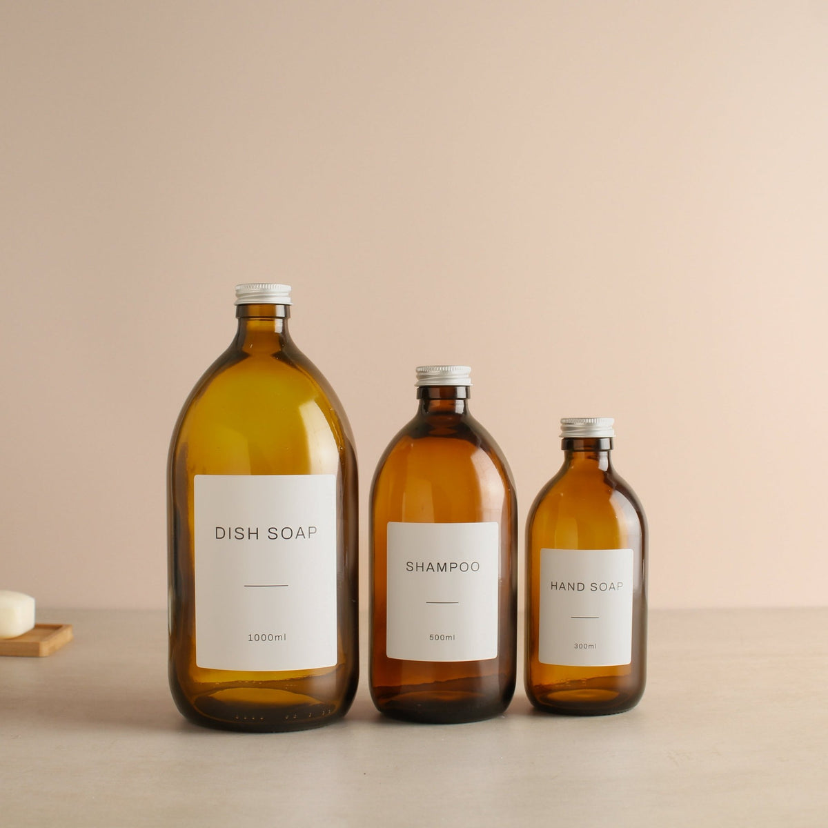 Glass Soap Bathroom Pouring Bottles With Caps | Free Shipping | Namie ...