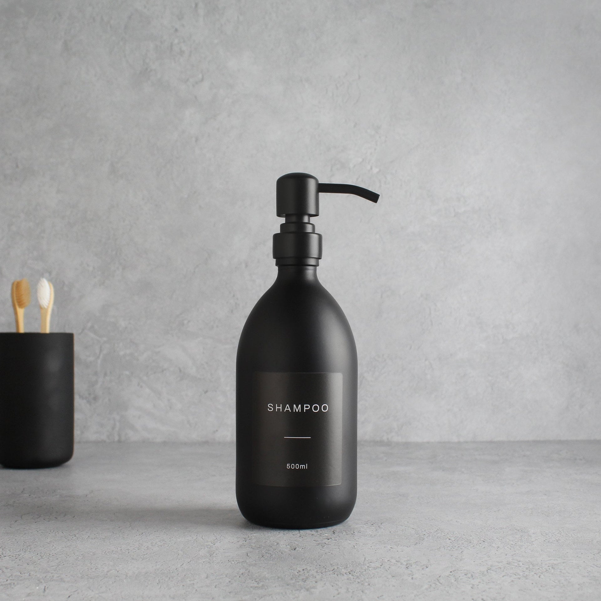 Matte Black Glass Soap Dispensers - for Home & Businesses | Namie ...